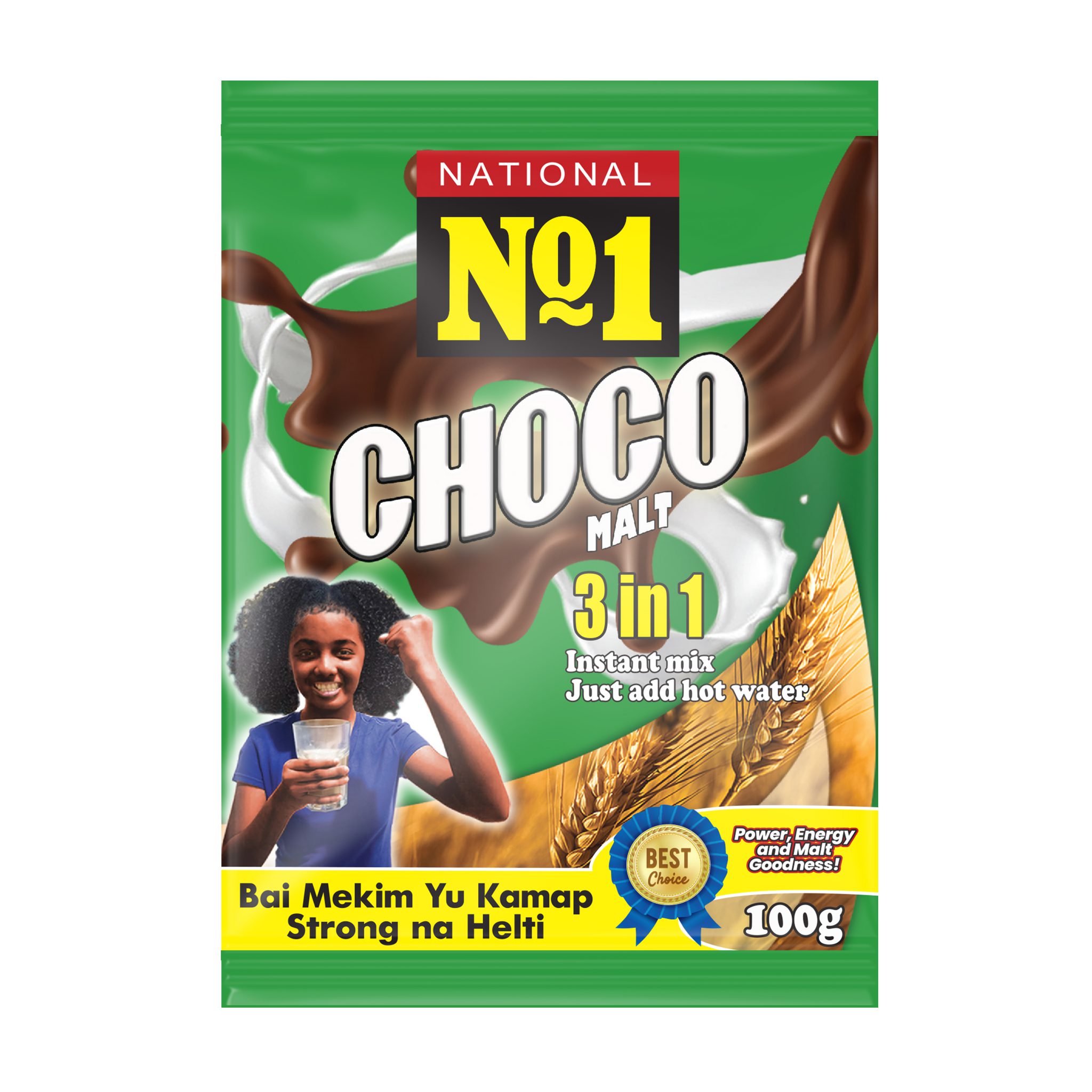 3 in 1 Choco Malt Drink 100G - Orgabio Manufacturing Sdn. Bhd.